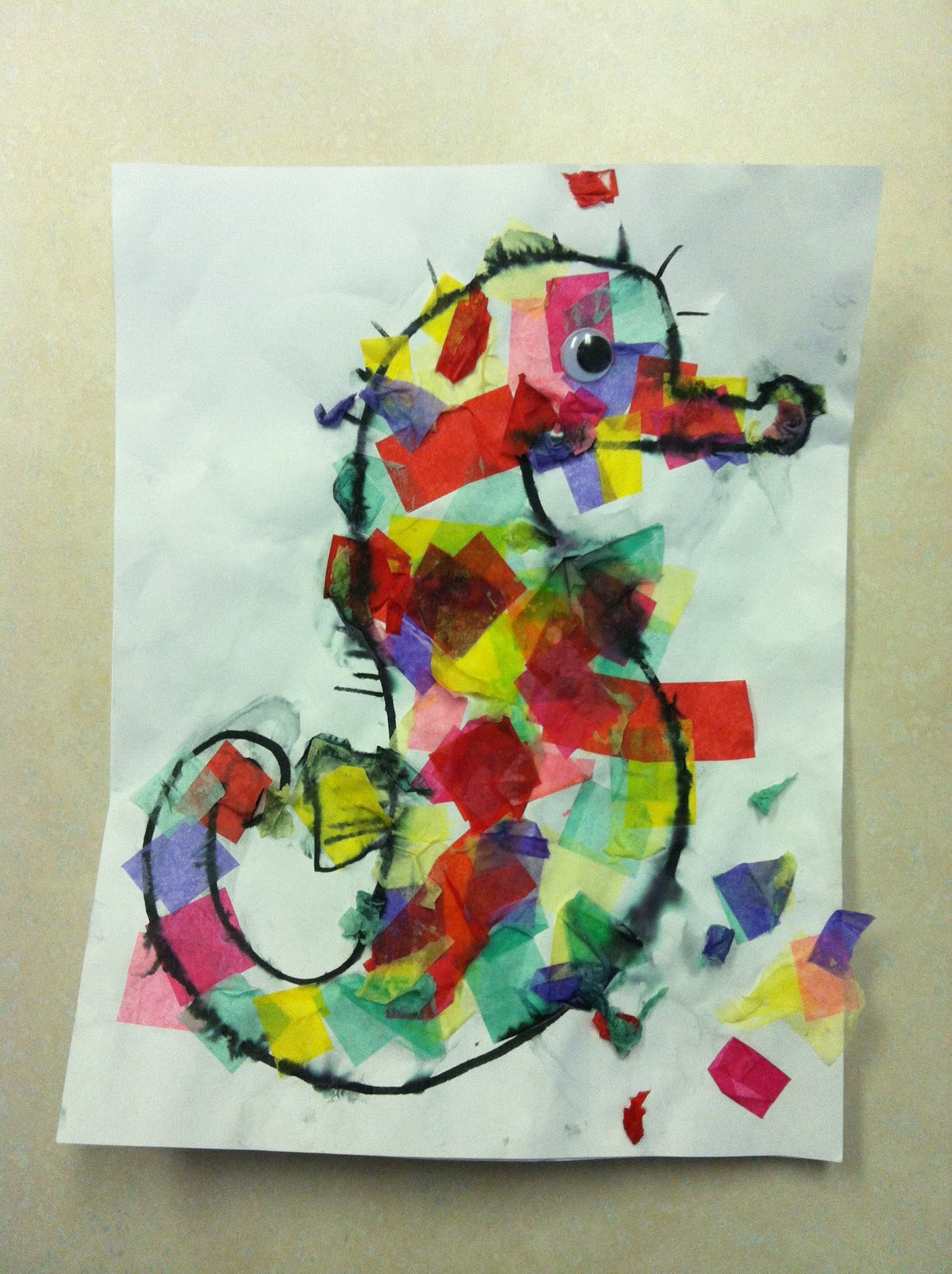 Mister Seahorse Outline