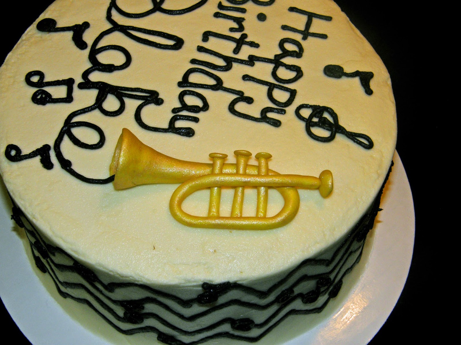 Mrs. Lydia's Kitchen: Trumpet Birthday Cake