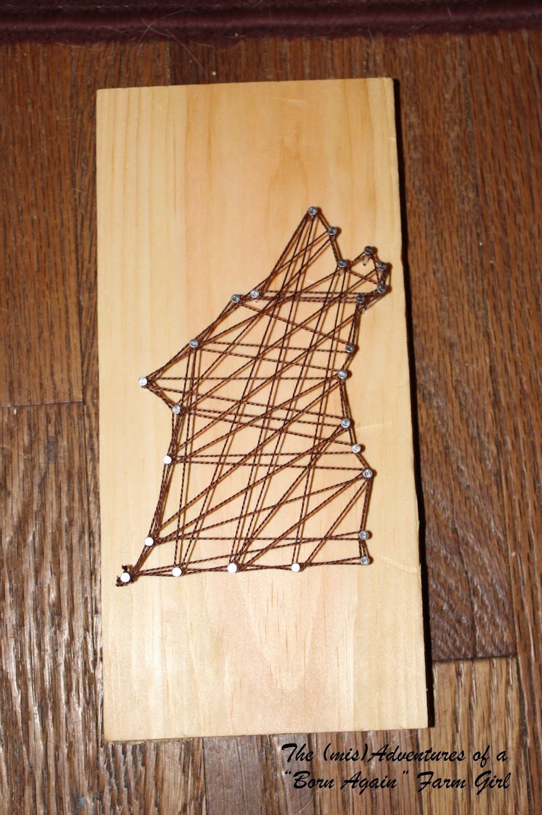 Simple String Art - The (mis)Adventures of a Homesteadin' Mama