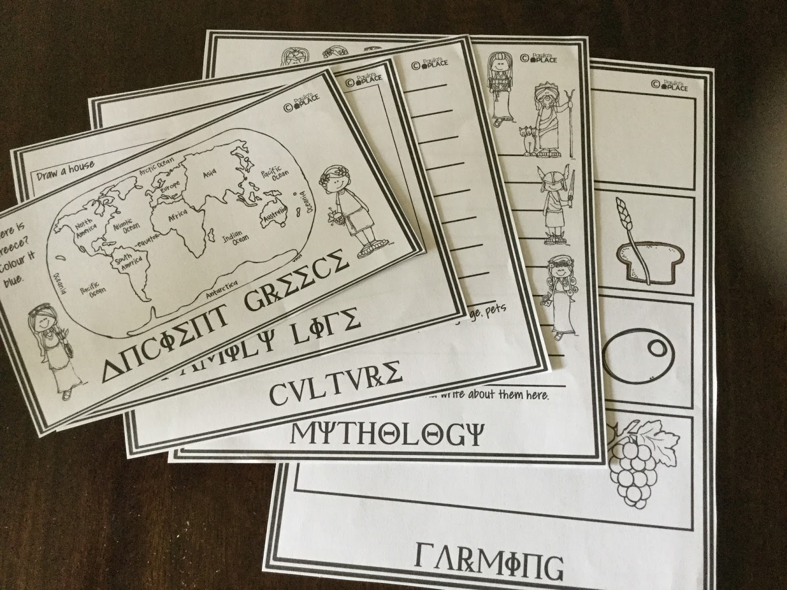 Paula's Place Teaching Resources: Life in Ancient Greece