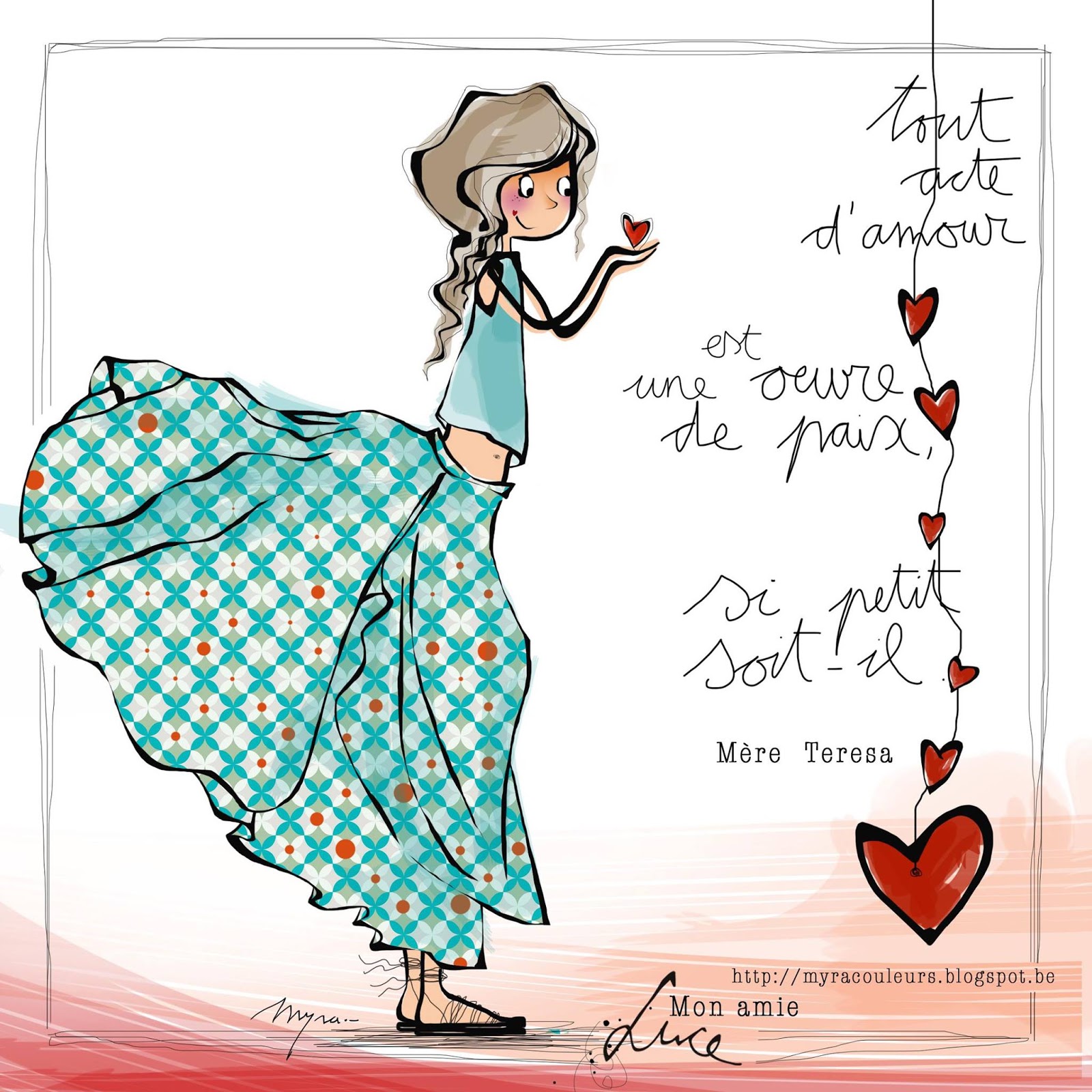 MYRA & les couleurs ...: mon amie "LUCE"