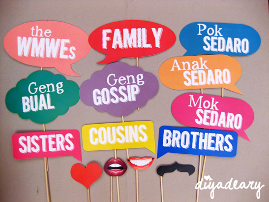 Nik Iryani's Family Day Props | Diyadeary