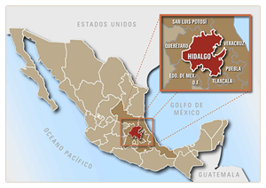 Estado de Hidalgo: Mapa Geografico