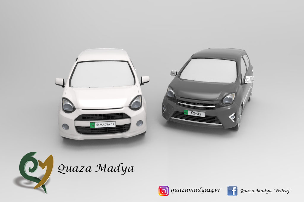 Toyota Agya dan Daihatsu Ayla 3D Rendering