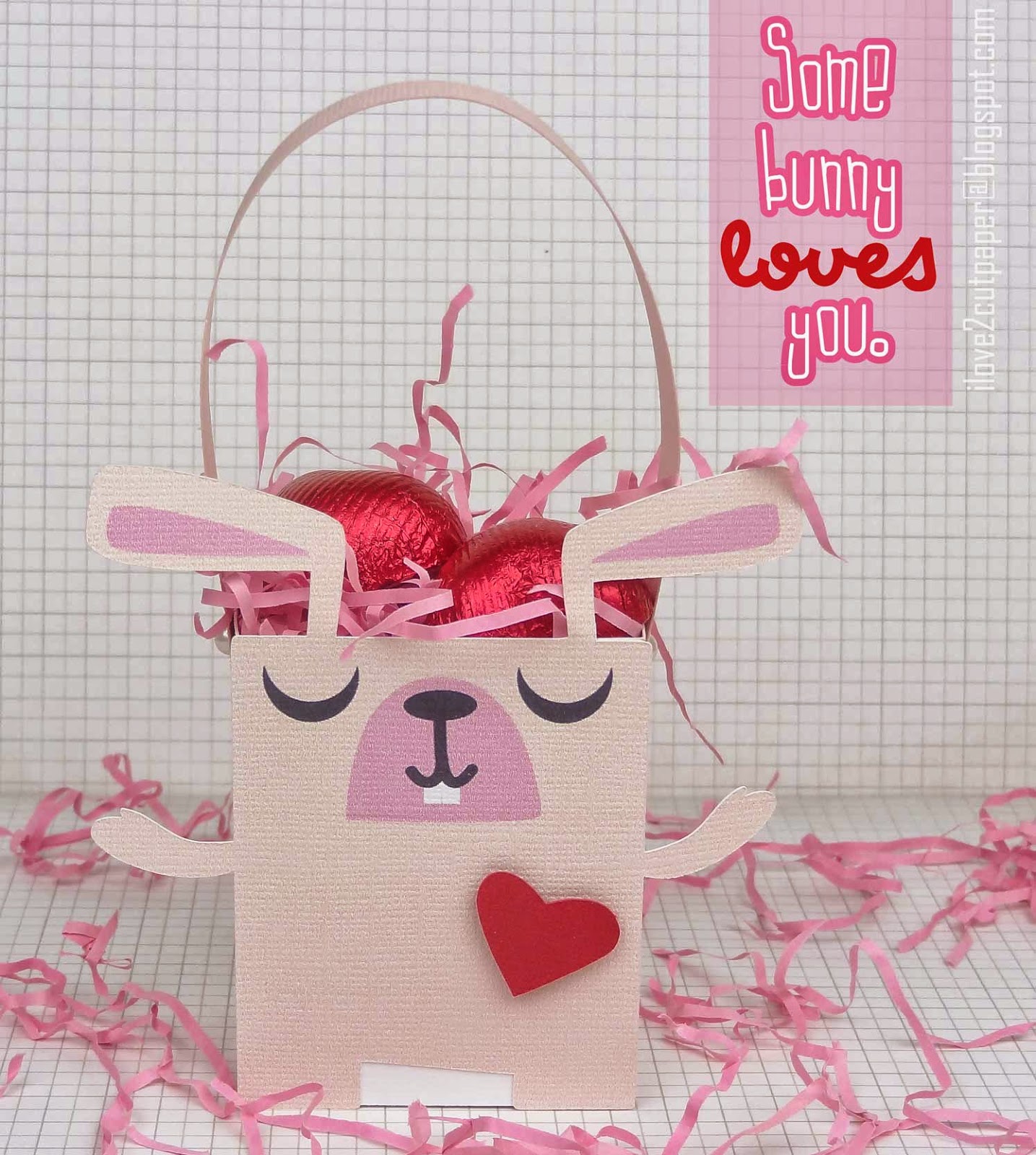 i love 2 cut paper: Some bunny loves you!