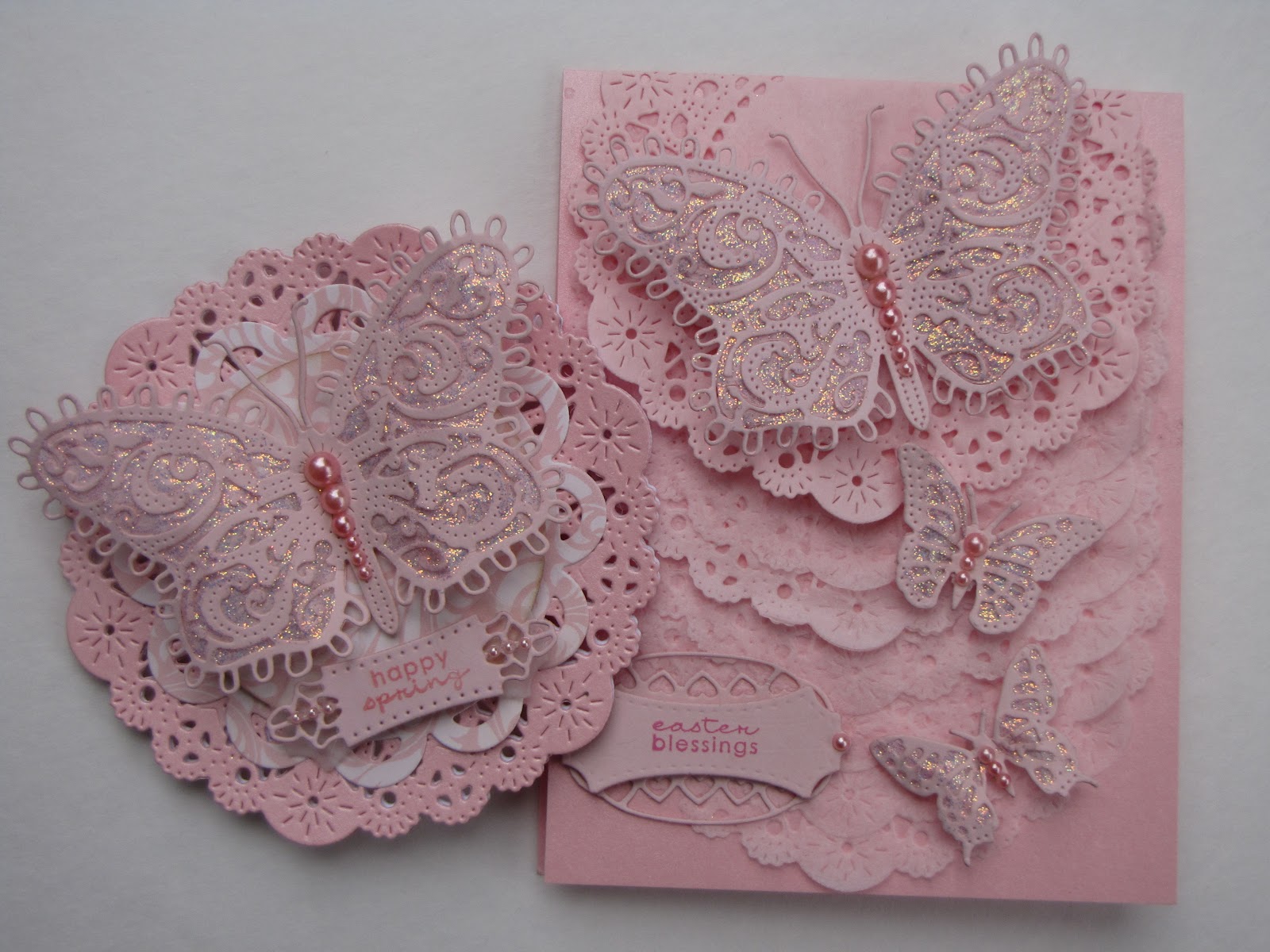 Greenwood Girl Cards: Playing with Tissue Paper Doilies for Cheery Lynn ...