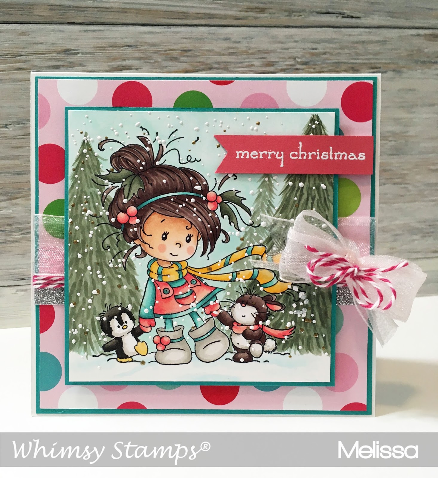 Melissa Made: A Snowy Merry Christmas with Whimsy Stamps