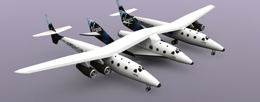 Virgin Galactic SpaceShipTwo & White Knight II Papercraft | Papercraft ...