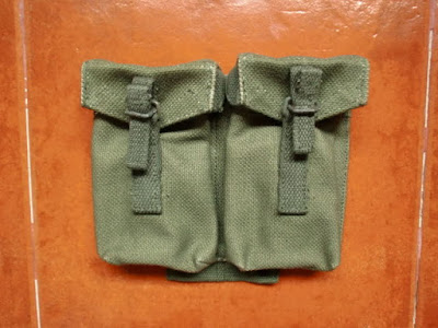 Webbingbabel: Portuguese Army M64 Early Type Double Mag Pouches G3 / FN FAL