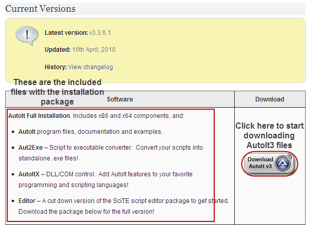 Code Seeker: Installing AutoIt3 Full Package
