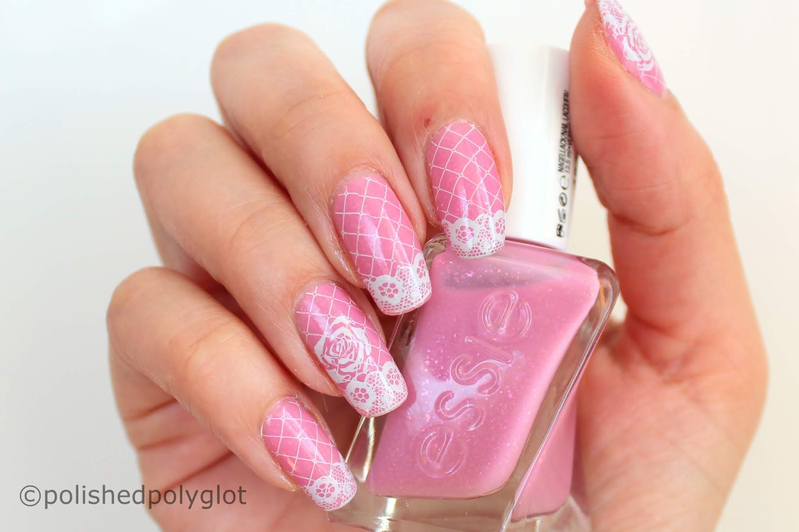Nail Art │ Pink and Lace Wedding manicure [26 Great Nail Art Ideas ...