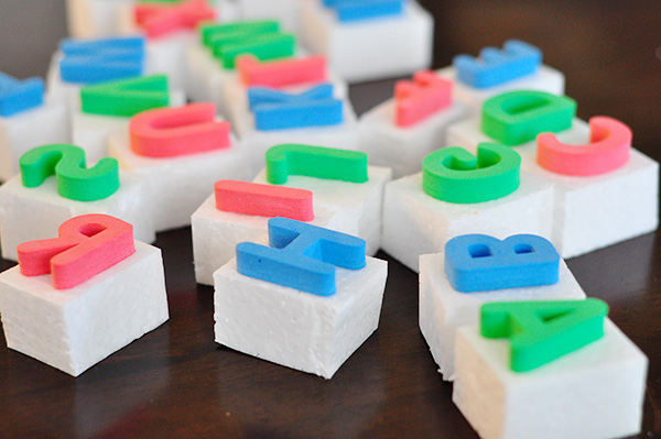 The Cheese Thief: DIY Extra Large Letter Stamps