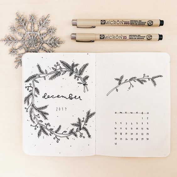Bullet Journal: 10 Ideias de Capas para Dezembro - BLOG ALINE RIBEIRO