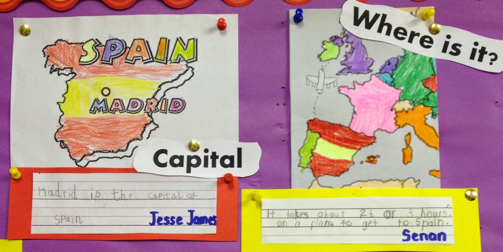 Senior Infants and 1st Class: Spain Project