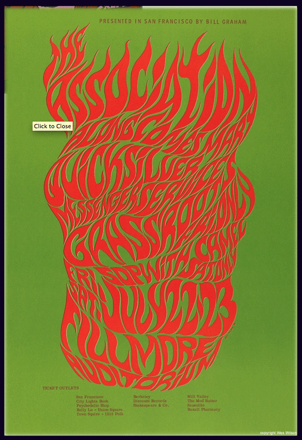 El lenguaje gráfico de la psicodelia