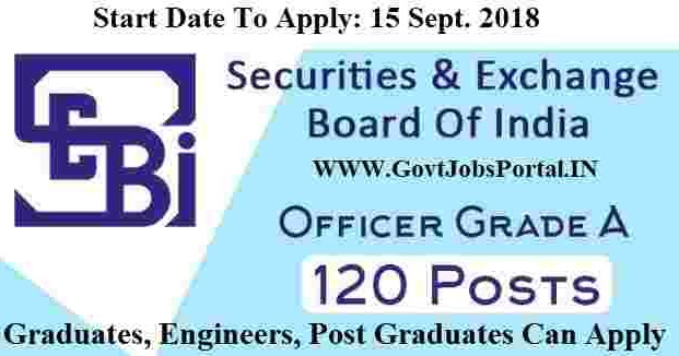 SEBI Recruitment for 120 Assistant Manager Posts 2018- All India ...
