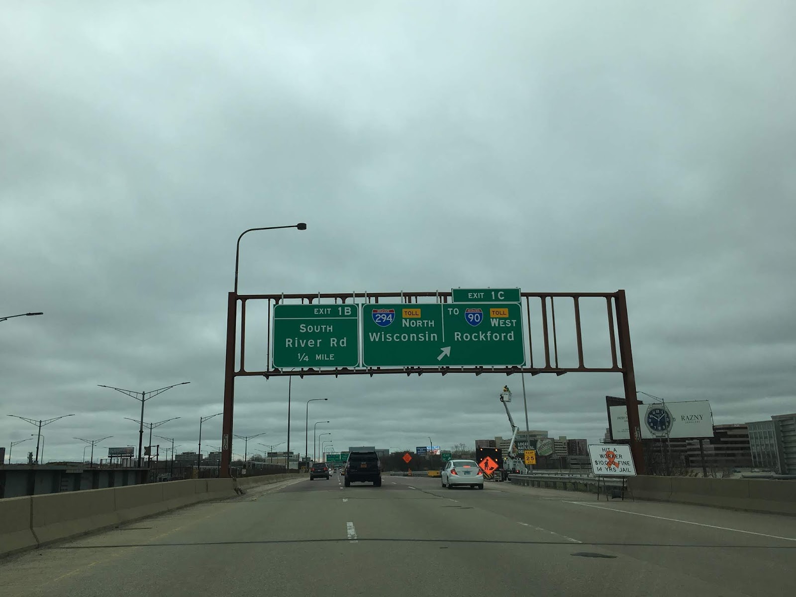 Kennedy Expressway (Interstates 90, 94 and 190)