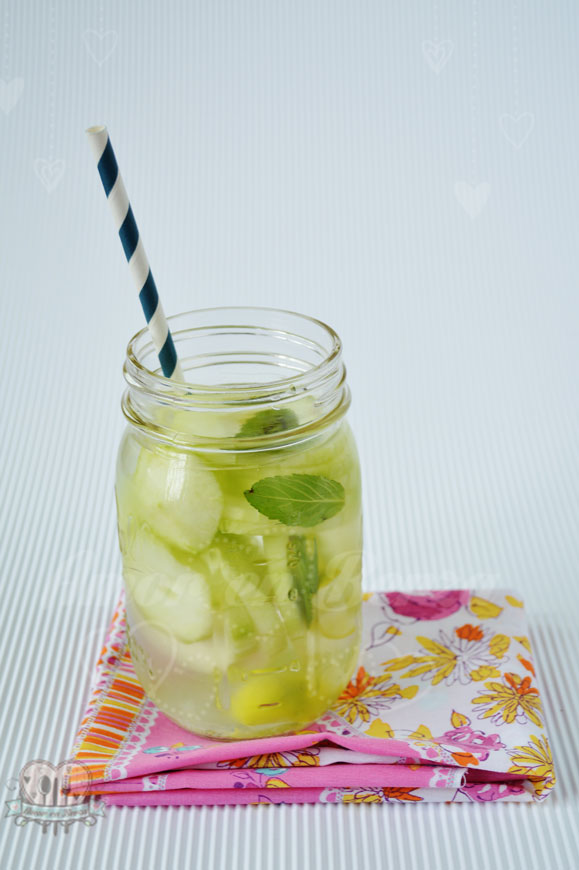 Agua infusión limón, pepino y menta - El Blog de Amor en Berza