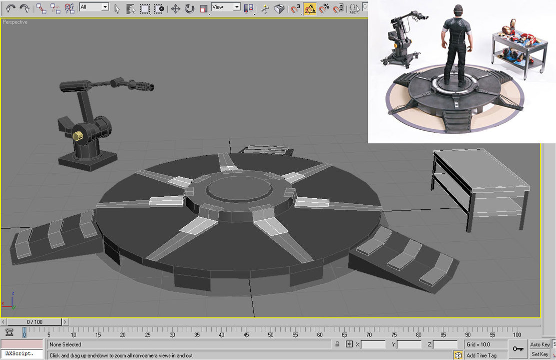 Iron Man 3 Gantry Stand Papercraft | Papercraft Paradise | PaperCrafts ...