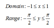 TrigCheatSheet.com: Inverse Trigonometric Functions