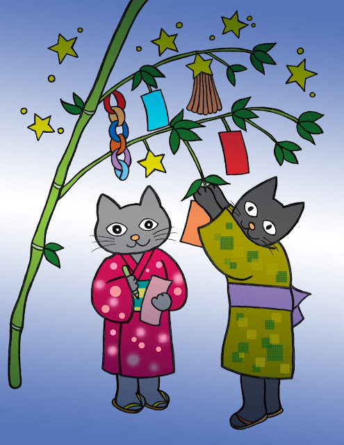 The Big Sleep: Star Festival (Tanabata) Coloring