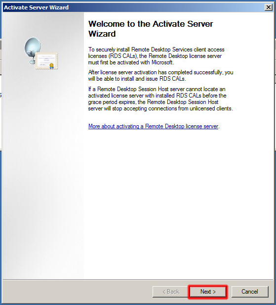 Pantallazos.es: Terminal Services: Instalar las licencias CAL.