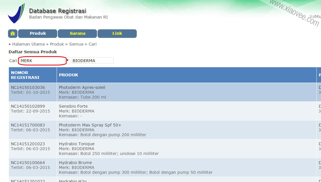 Xiao Vee: Indonesian Beauty Blogger: Cara Cek Nomor Registrasi BPOM ...