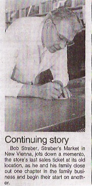 New Vienna Ohio Memories: 1995 Streber's New Chapter