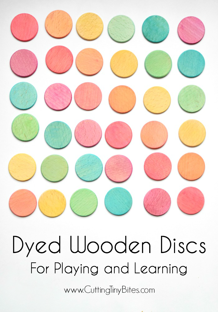 Dyed Wooden Discs For Playing and Learning | What Can We Do With Paper ...