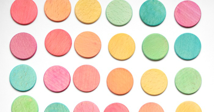 Dyed Wooden Discs For Playing and Learning | What Can We Do With Paper ...