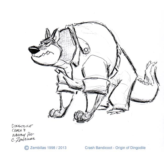 Charles Zembillas: Crash Bandicoot - Origin of Dingodile - Part 2