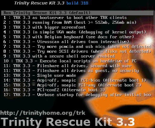 Trinity Rescue Kit: Tutorial para eliminar la contraseña de ...