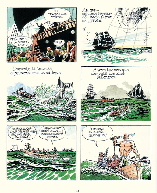 Caleta de cara al mar: HISTORIETA MOBY DICK ILUSTRADA POR WILL EISNER
