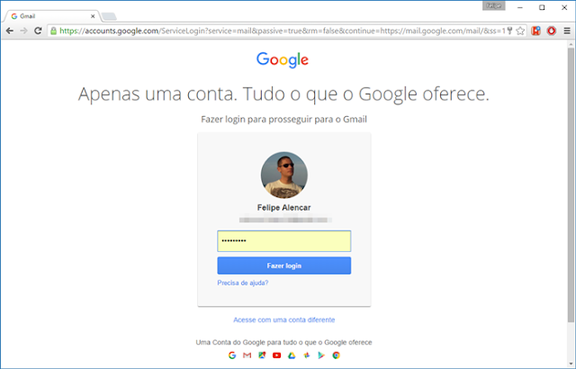 Como fazer login e entrar com outra conta no Gmail.