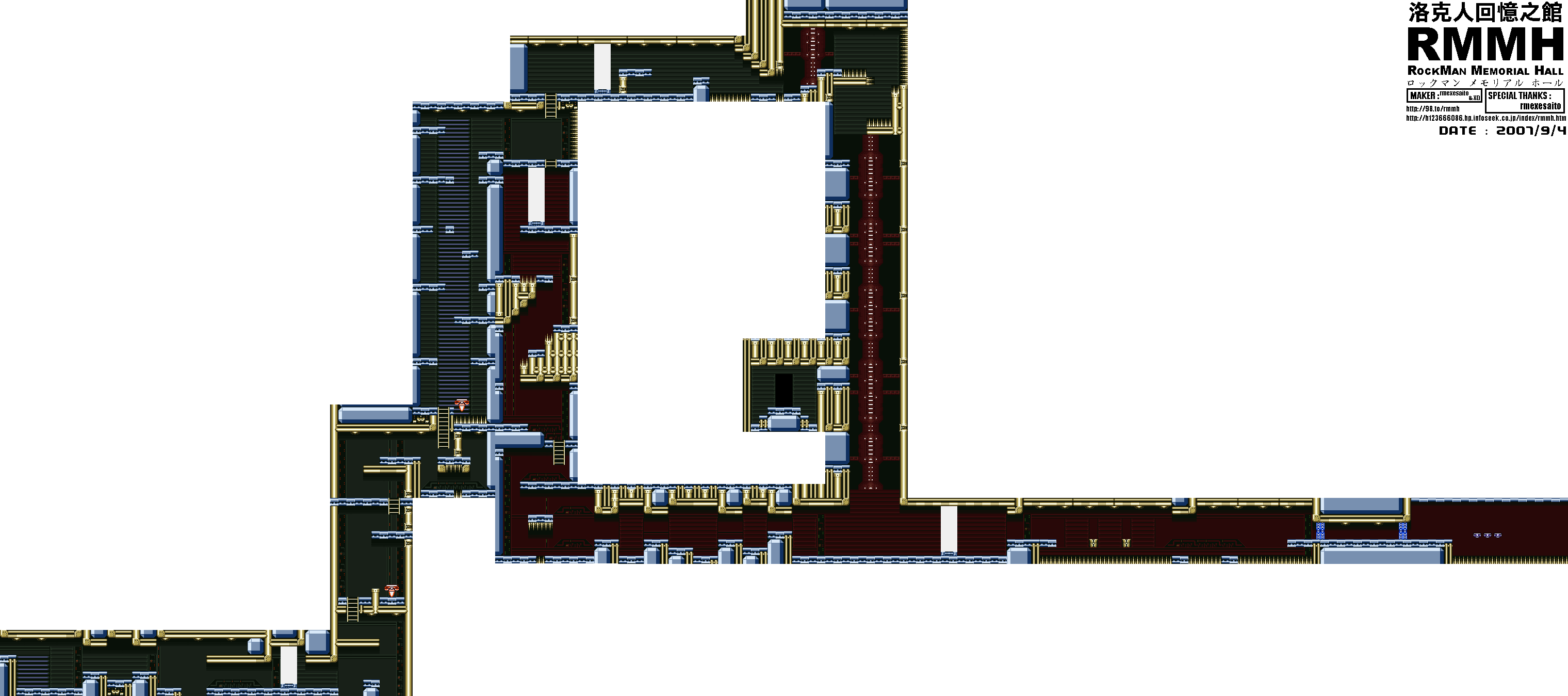 舞台地圖(Stage Map) 02.X系列 - RMMH洛克人回憶之館