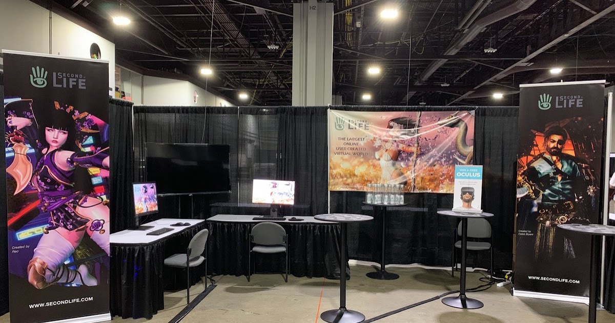 Echt Virtuell: Linden Lab mit Second Life Stand auf der MomoCon 2019