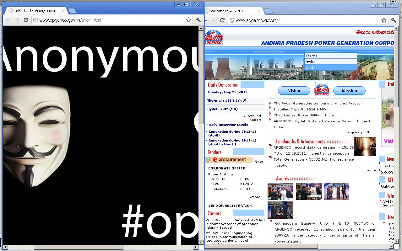 India by Sam...: Anonymous back with new twitter account