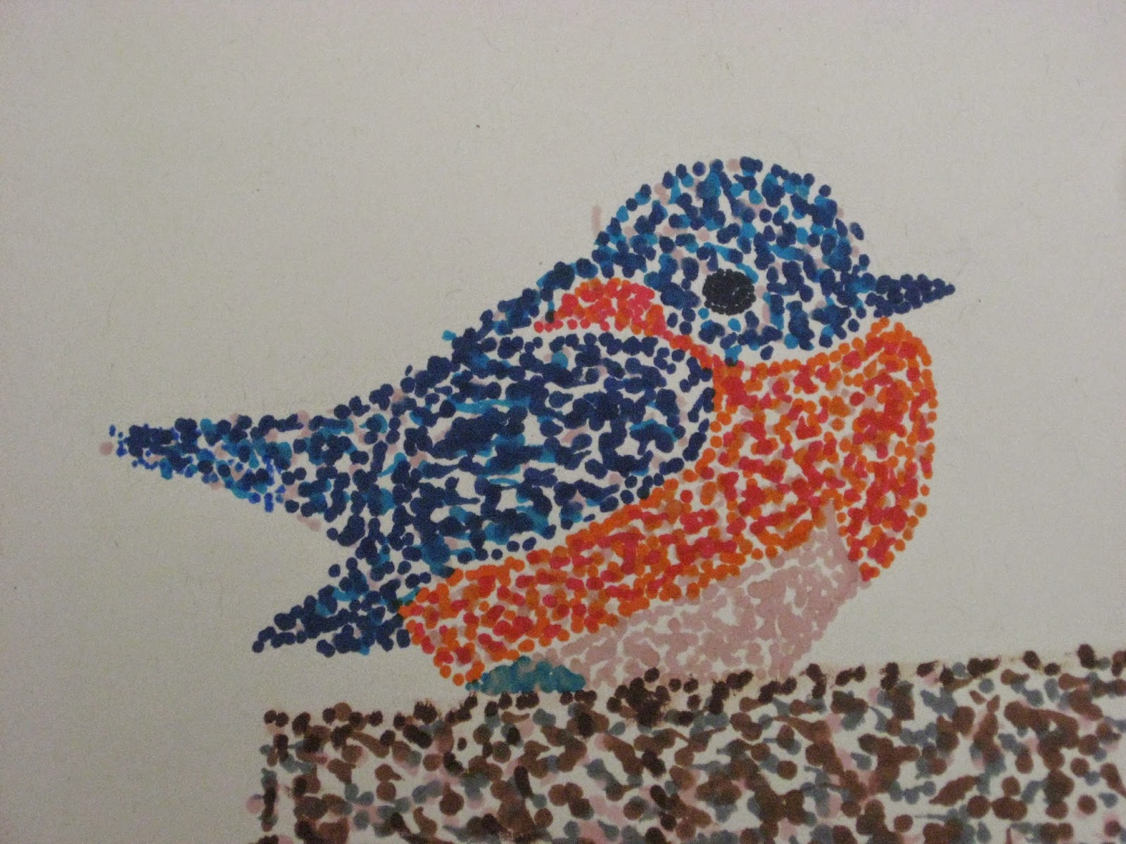 Miss Young's Art Room: Pointillism Birds with 5th Grade Students