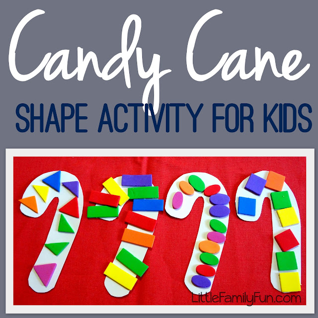 Little Family Fun: Candy Cane Shape Activity