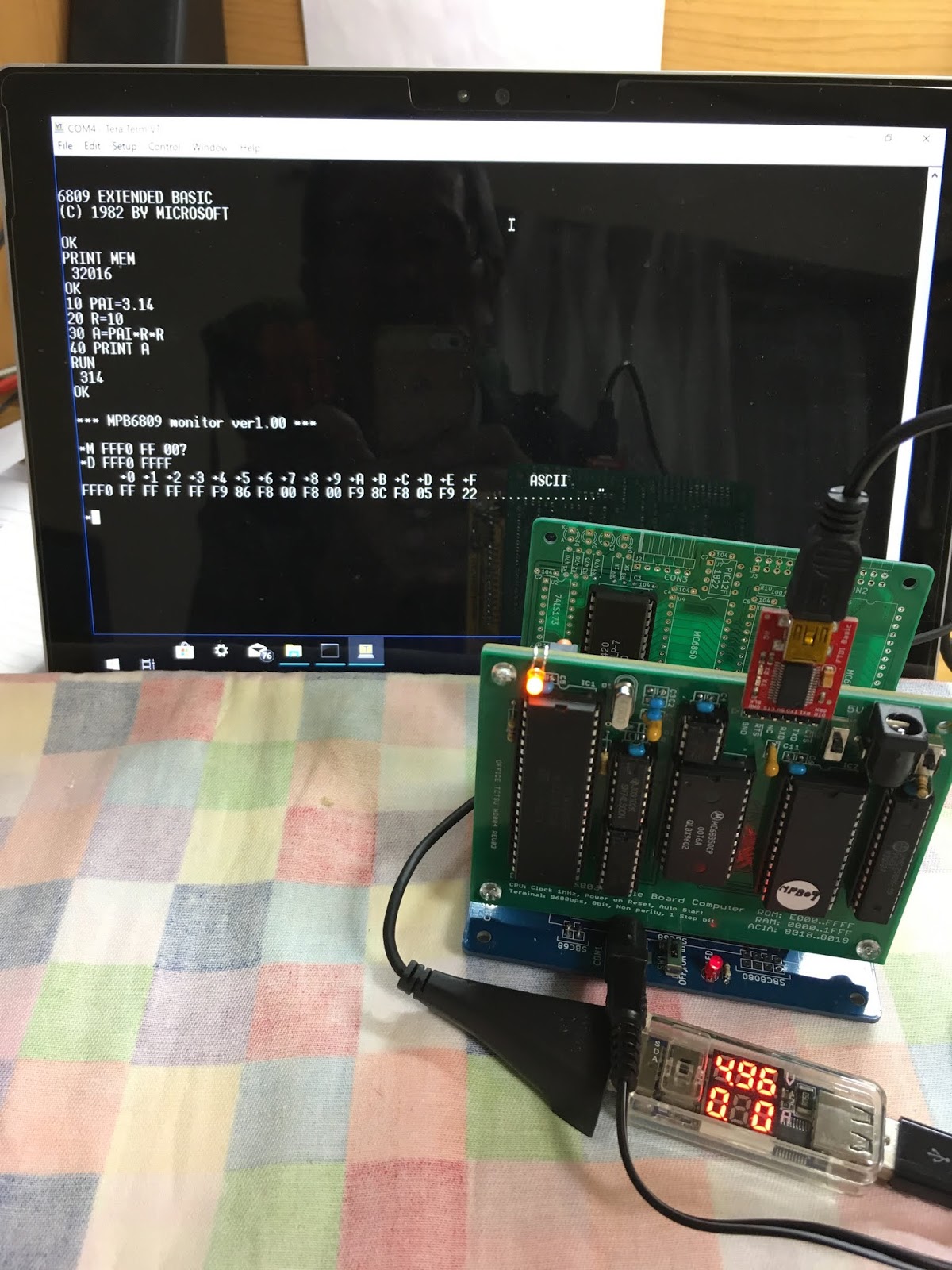 SBC6809をつくる: SBC6809+Adapterをつくる