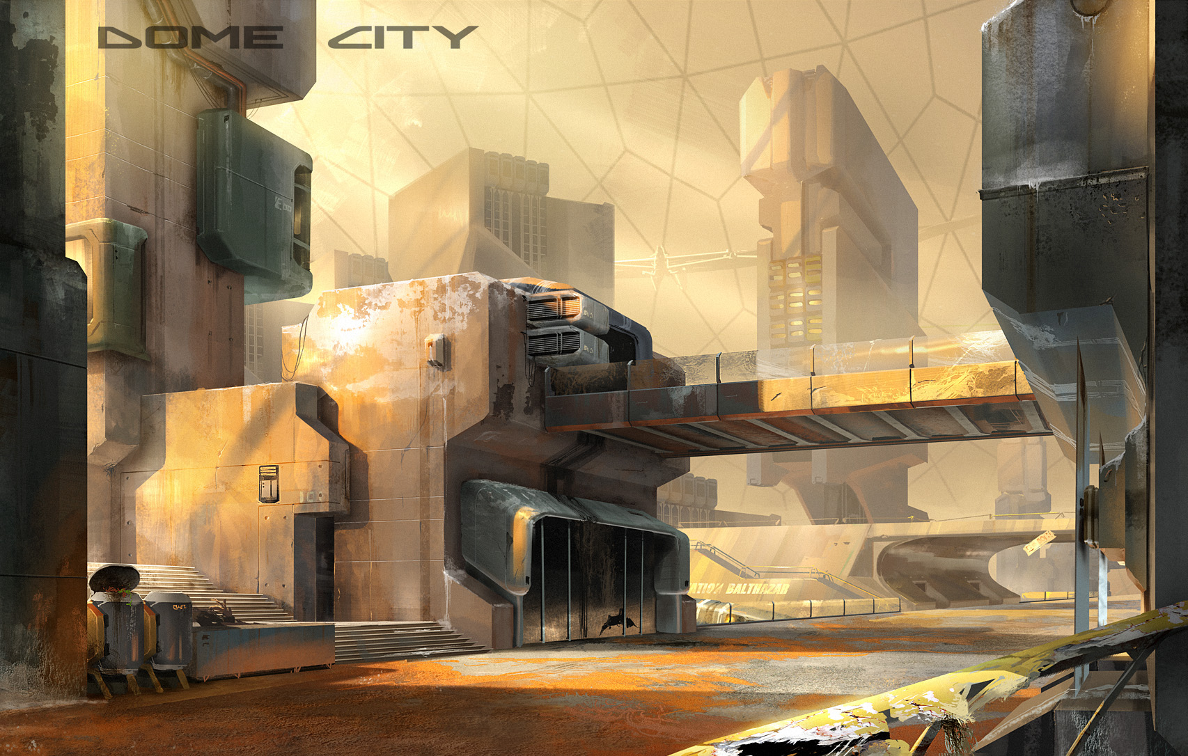 Concept art from "Dome City" - cancelled VR adventure game set on Mars ...