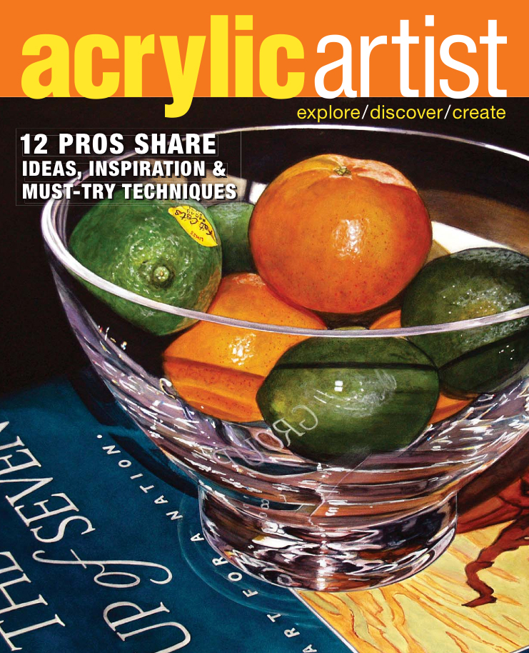 ACRYLIC and LIGHT: Acrylic Artist Magazine - feature article and cover