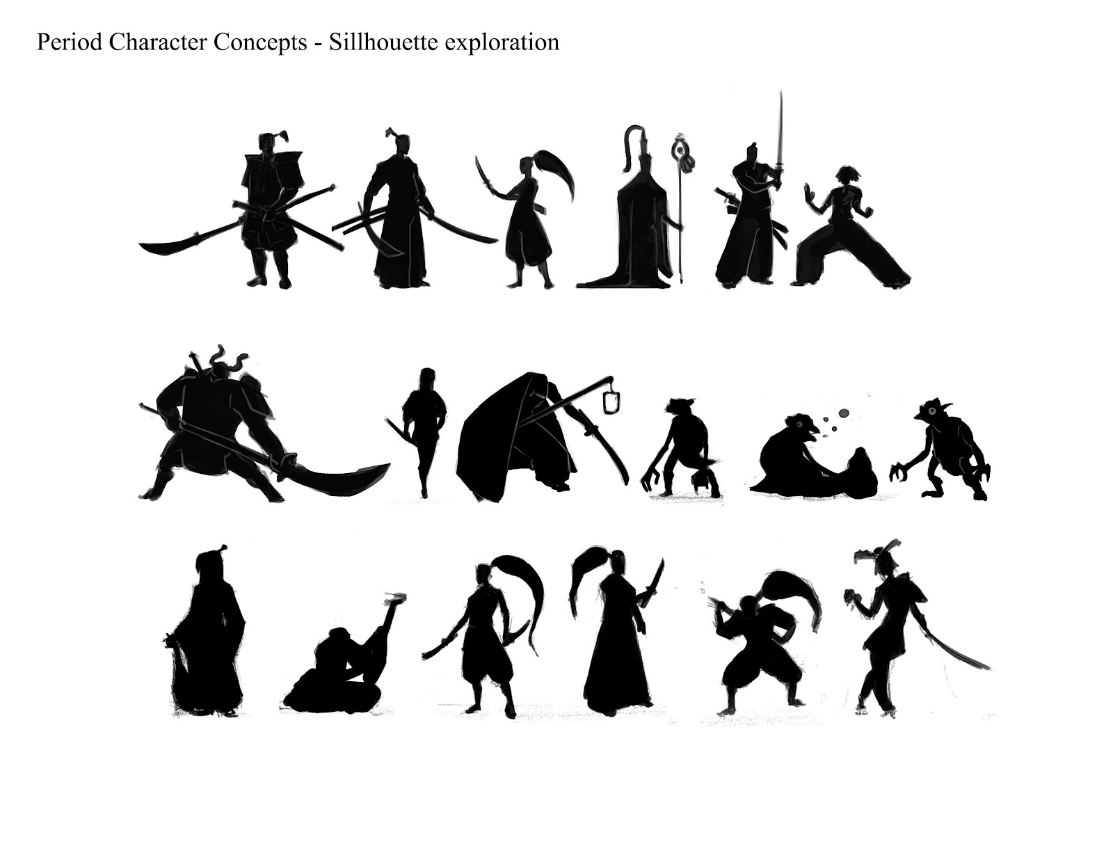 Project Doodle - Marc Pinheiro Art: Period Character concept "Feudal Japan"