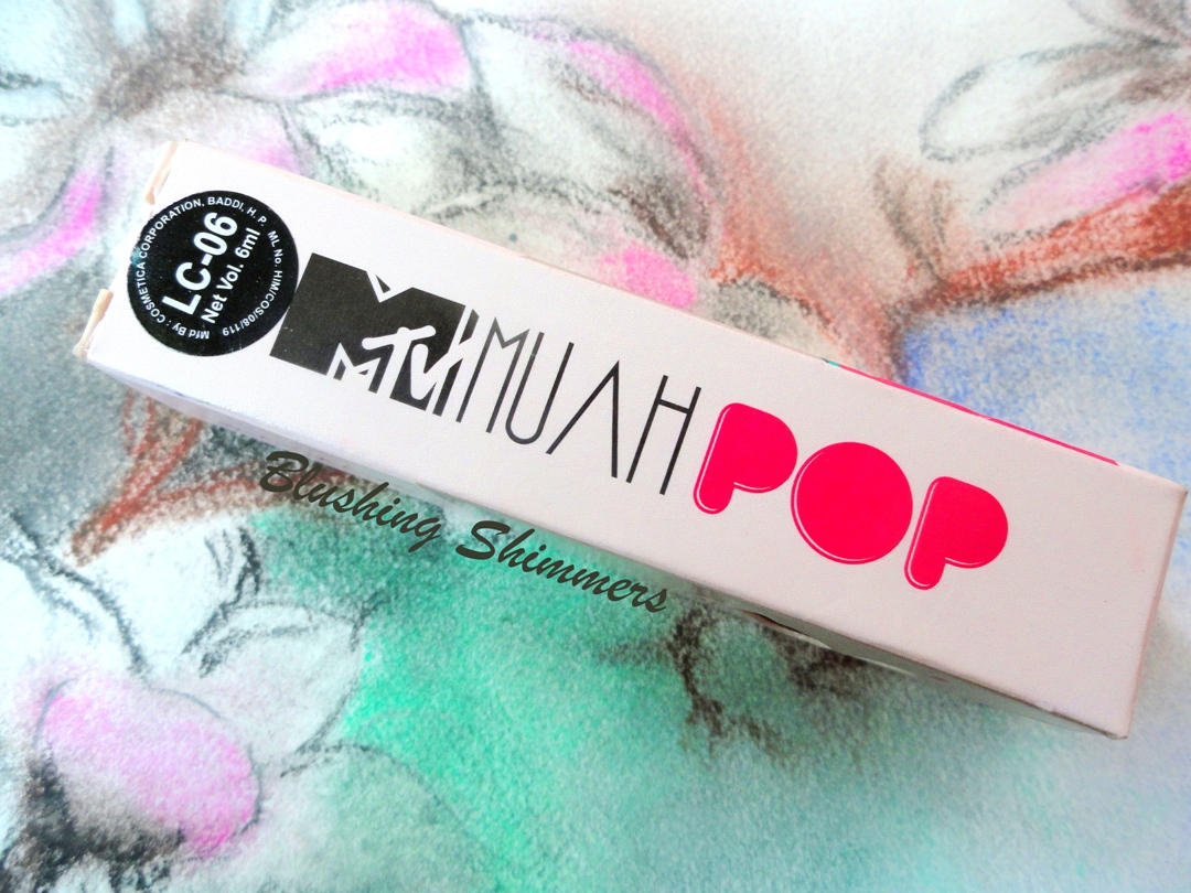 Blushing Shimmers: Mtv Muah Pop Lip Color LC-06 Review,Swatches,LOTD