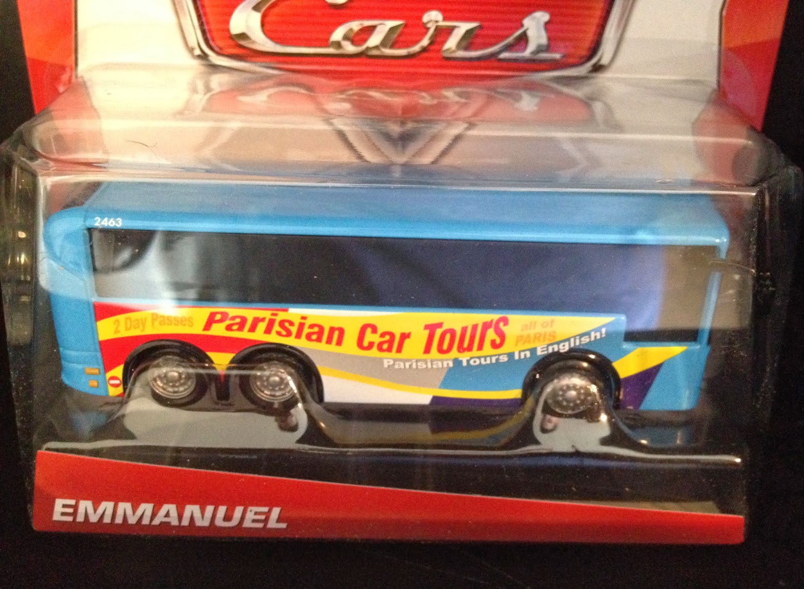 Dan the Pixar Fan: Cars 2: Emmanuel Paris Bus