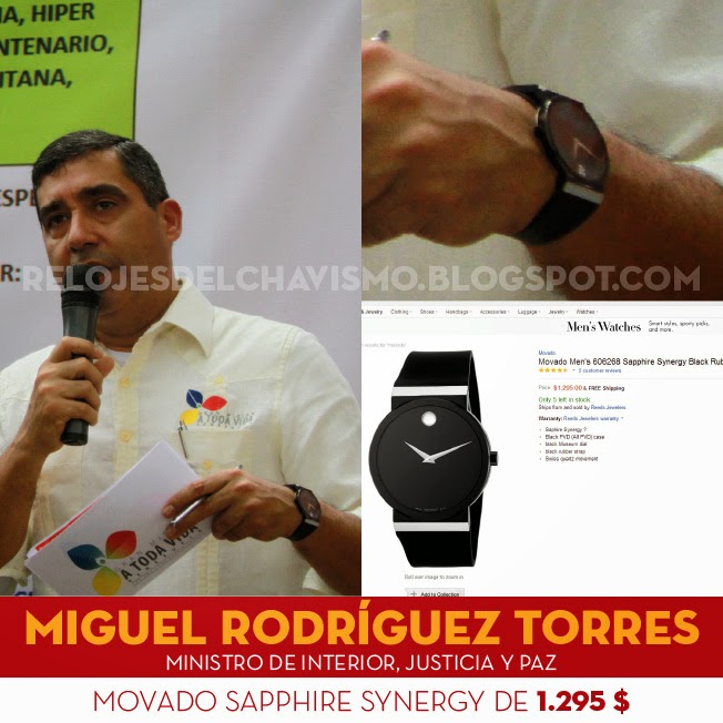 Los Relojes del Chavismo: El Ministro Rodríguez Torres con uno de sus ...