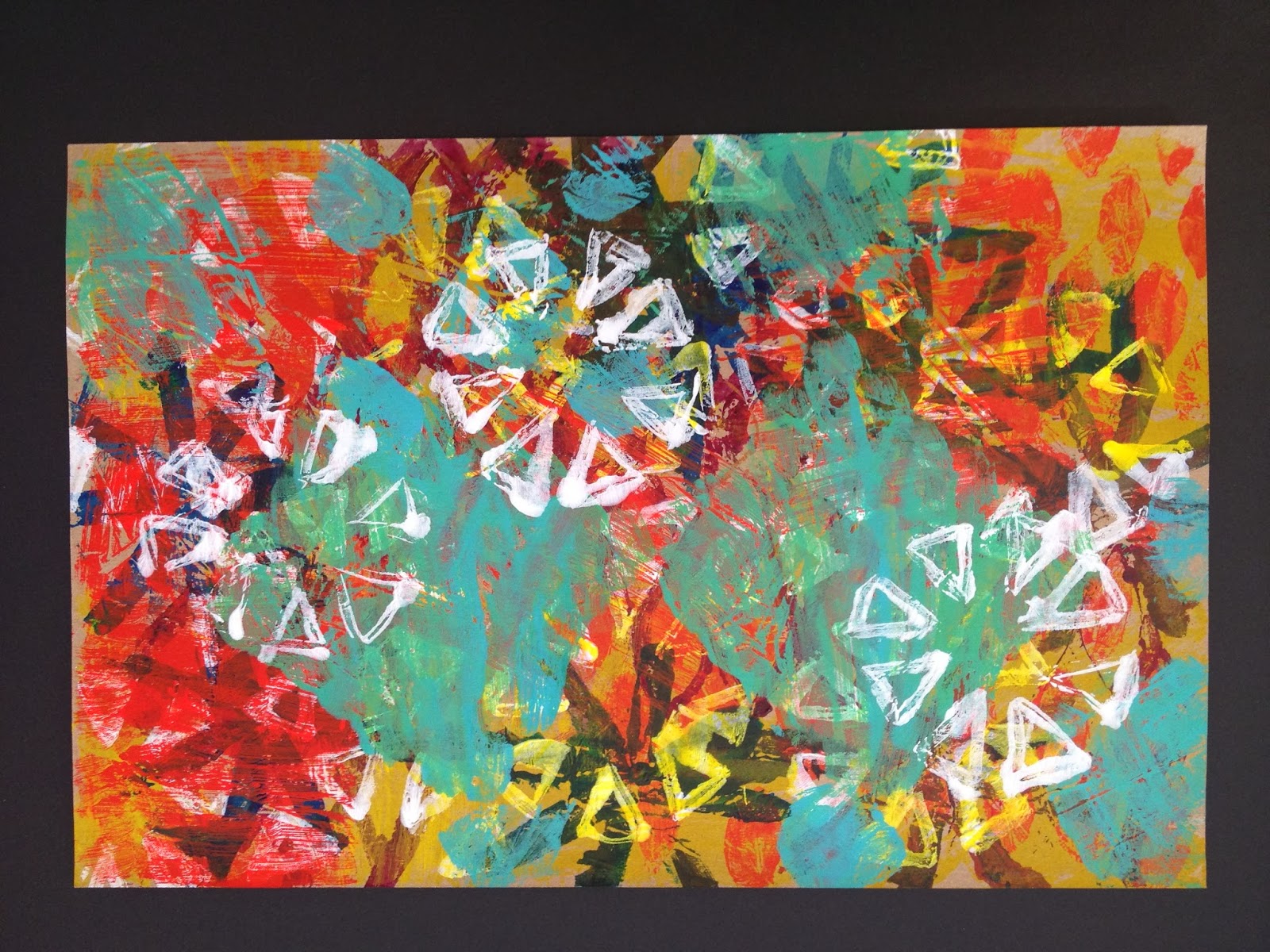 Voilà Art Room: Mono-print Paintings