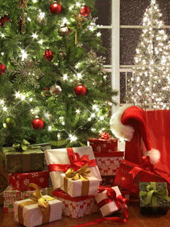 Yo's Gif's: Twinkling Christmas trees Gif