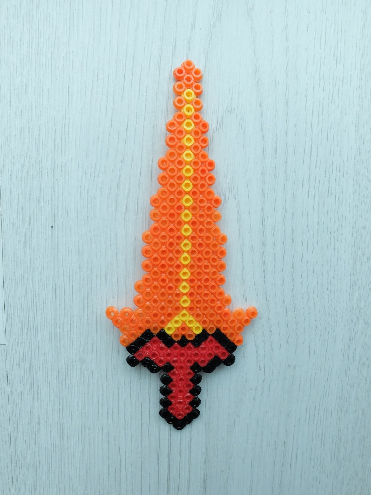 Pyssla Ideas: Fire Sword