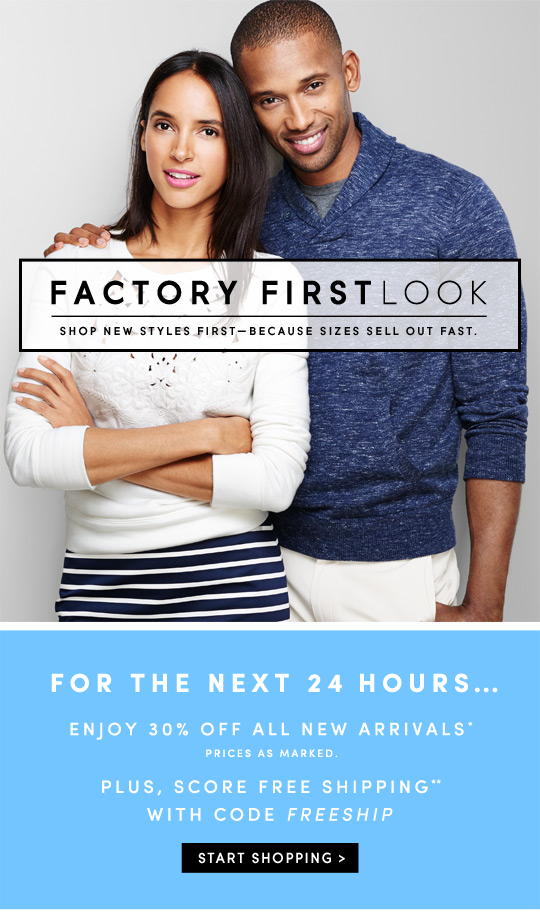 J.Crew Aficionada: J.Crew Factory Exclusive Early Access: Shop new ...